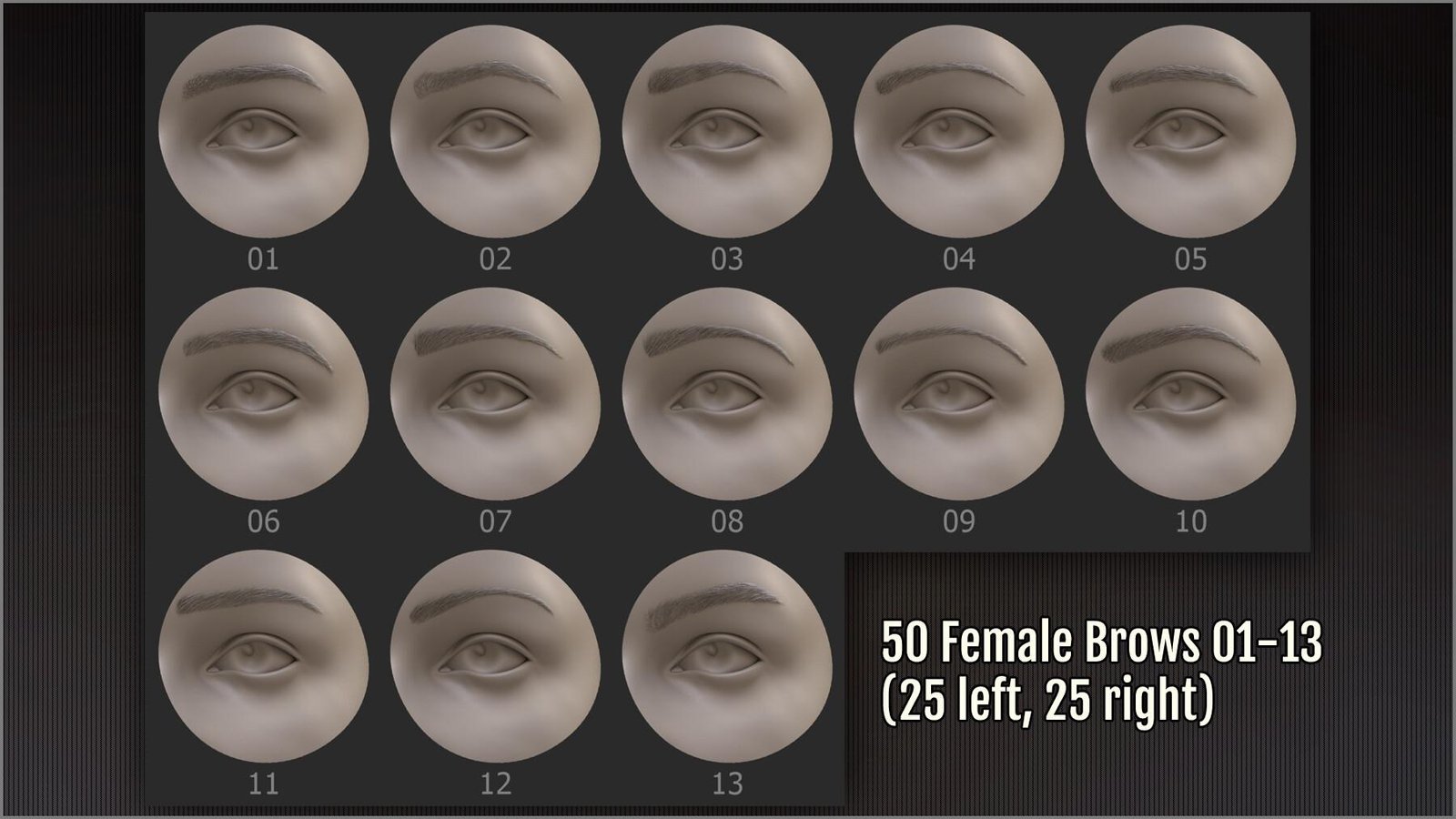 Eyebrows Maker 100 ZBrush IMM Brushes – ZBRUSHXTREME